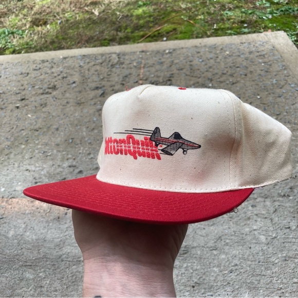 Accessories | Vintage Cottonquik Airplane Snapback Trucker Hat Retro ...